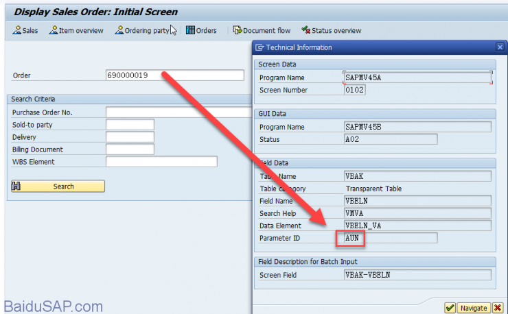 凭证(Tcode)跳转(SET PARAMETER ID) | 摆渡SAP