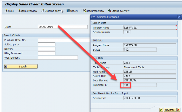凭证(Tcode)跳转(SET PARAMETER ID) | 摆渡SAP