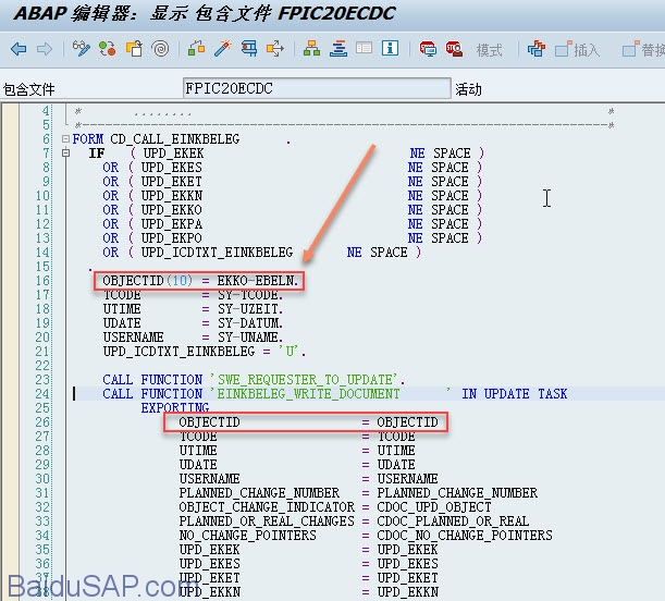  CDHDR CDPOS OBJECTCLAS OBJECTID SAP