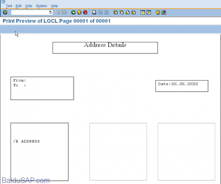 如何在SAP script中输出地址(address) | 摆渡SAP